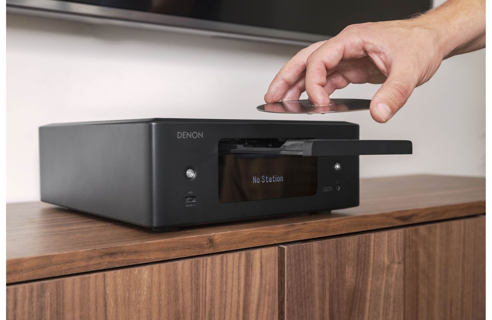 Denon CEOL RCD-N12 Compact Stereo Receiver with Built-In CD Player, Tu